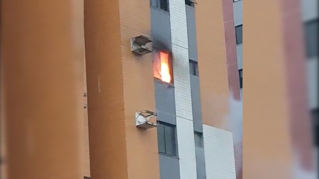 Apartamento é destruído por incêndio no Grand Park, em São Luís; VÍDEO