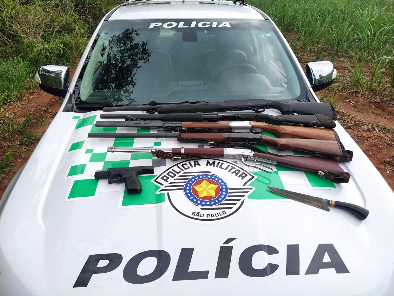 Polícia apreende seis armas e faca com grupo em caça ilegal dentro de ...