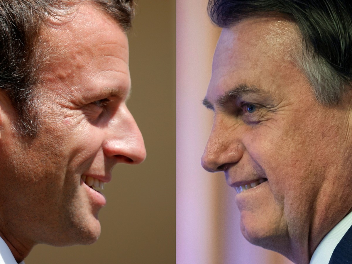 Após polêmica com Macron, Bolsonaro apaga comentário sobre primeira ...