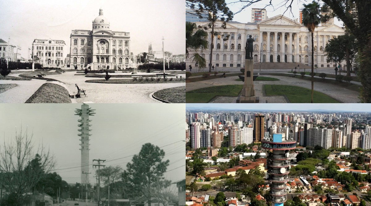 332 anos de Curitiba: veja antes e depois de pontos famosos da capital ...