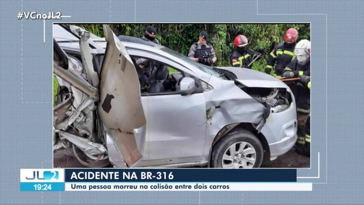Carro fica partido ao meio em acidente na BR-316, em Castanhal | Pará | G1