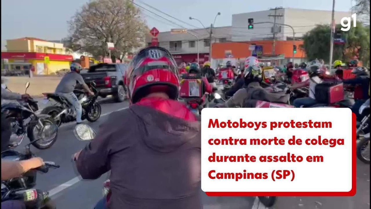 Motociclistas Protestam Contra Morte De Entregador Durante Assalto Em