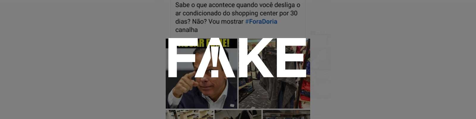 É #FAKE que fotos e vídeos mostrem produtos mofados em shopping de São ...