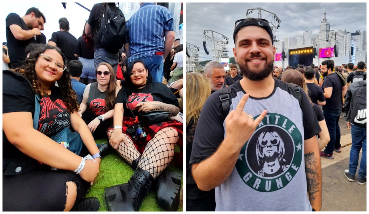 The Town tem pais e filhos, casais e amigos em multidão de fãs de Foo ...