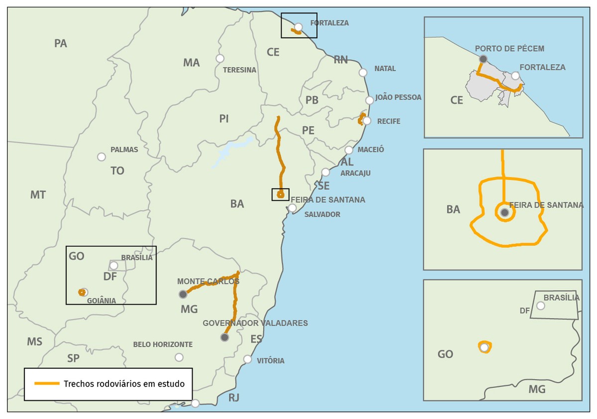 Governo Federal estuda concessão de trechos da BR-222 e do 4º Anel ...