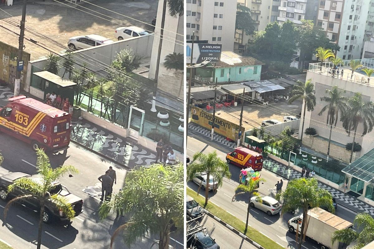 Motociclista morre após colisão com carro em avenida no litoral de SP | Santos e Região | G1