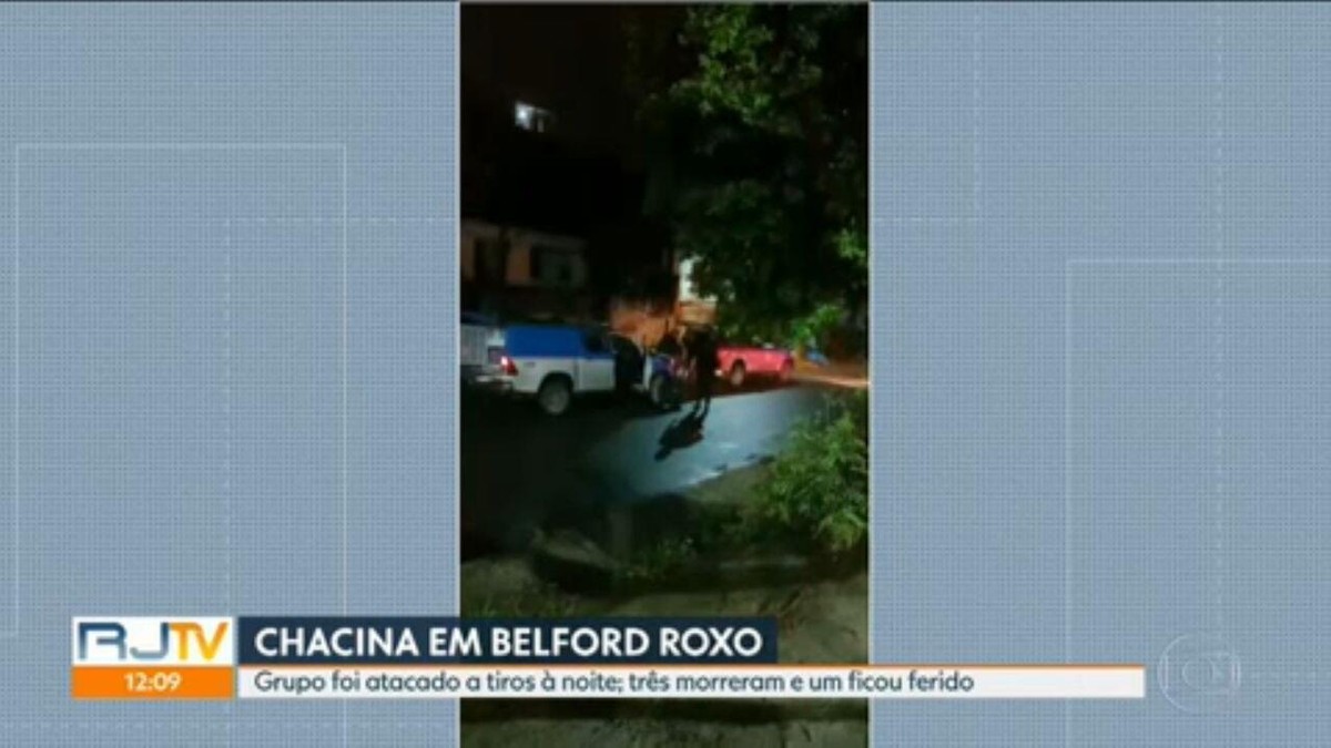Três pessoas são mortas e uma é ferida a tiros em Belford Roxo, RJ | Rio de Janeiro | G1