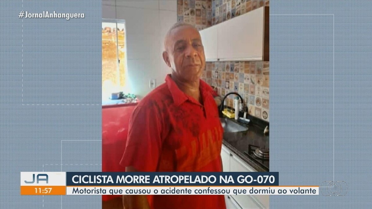 Motorista de app dorme ao volante e mata ciclista atropelado na GO-070 | Trânsito GO | G1
