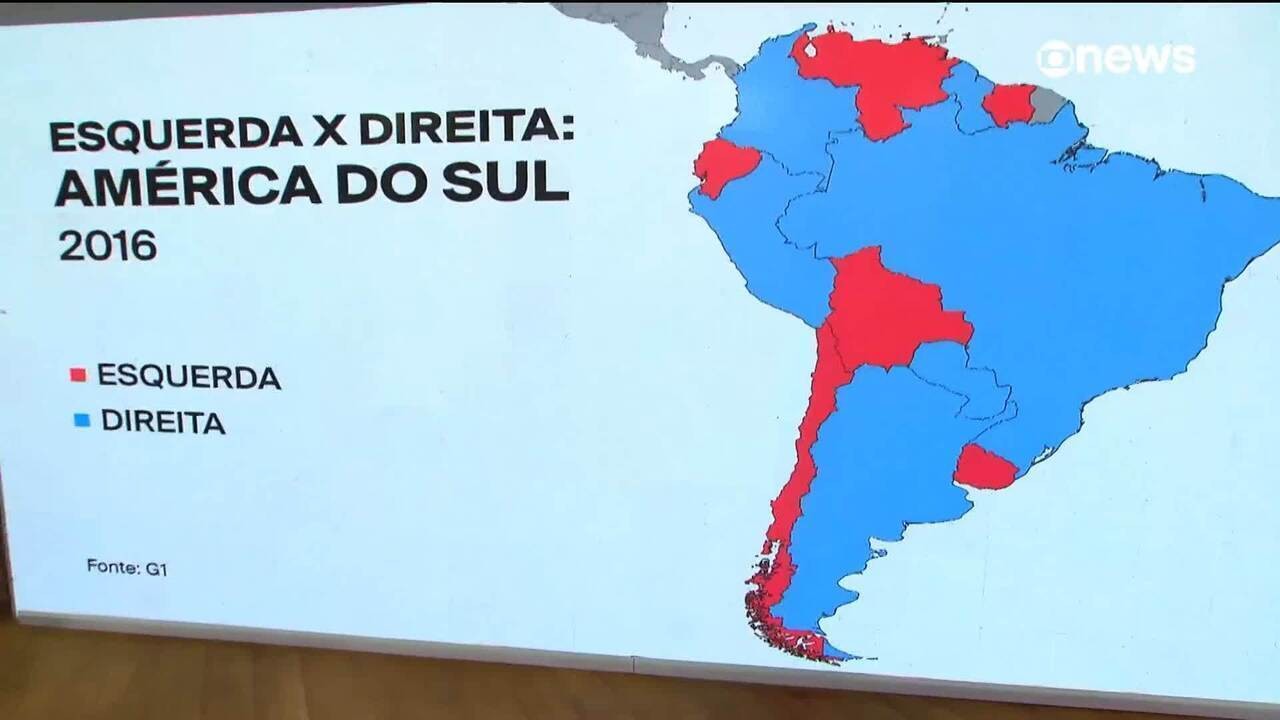 Esquerda x direita: veja como está o mapa da América do Sul após a ...