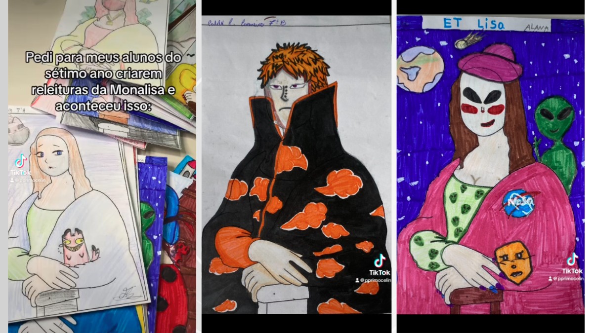 Vídeo: de Naruto a aliens, releituras da Mona Lisa feitas por alunos do ...