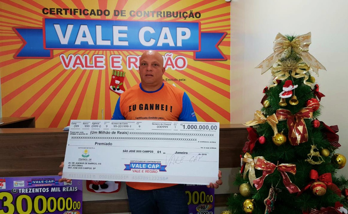 Vale Cap 1 Milhão: conheça o novo milionário de São José dos Campos ...