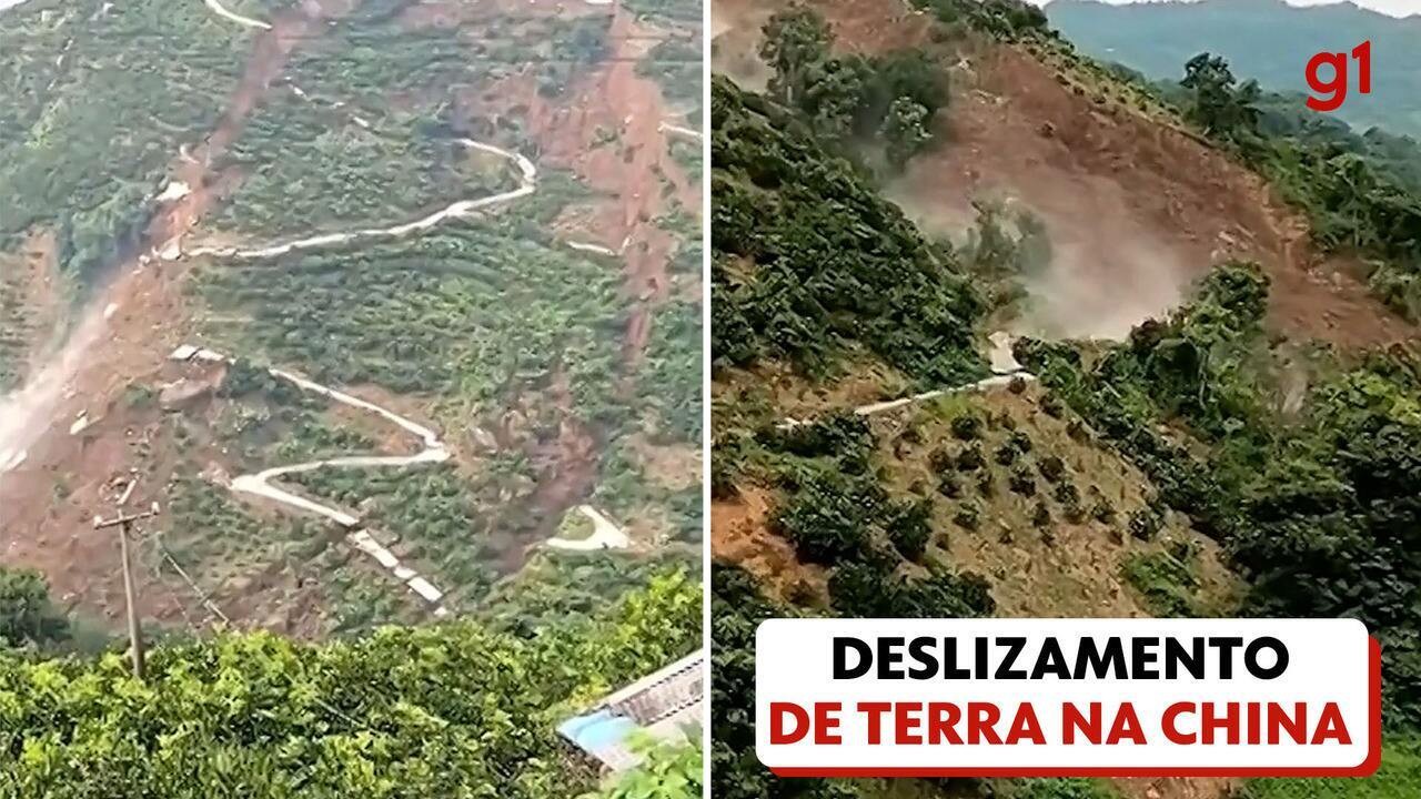 VÍDEO: montanha 'desmancha' e destrói estrada em deslizamento de terra ...