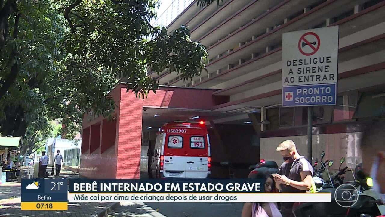 Bebê de 11 meses é internado em estado grave em BH após mãe cheirar ...