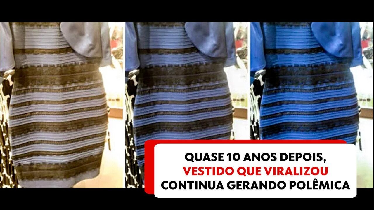 Azul e preto ou branco e dourado? Quase 10 anos depois, vestido que ...