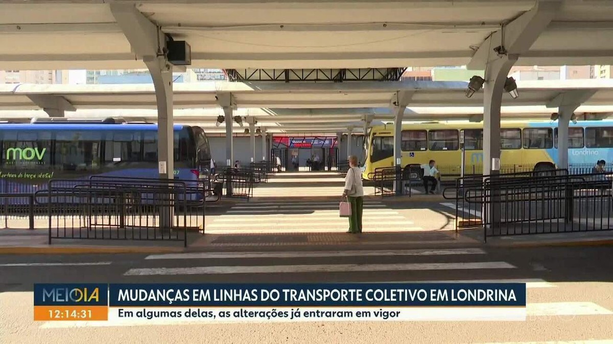 Linhas do transporte coletivo de Londrina terão mudanças em horários de ...