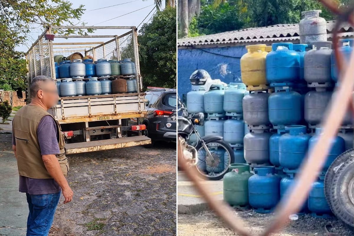 Depósito clandestino de gás em frente a escola municipal infantil é interditado no litoral de SP ...