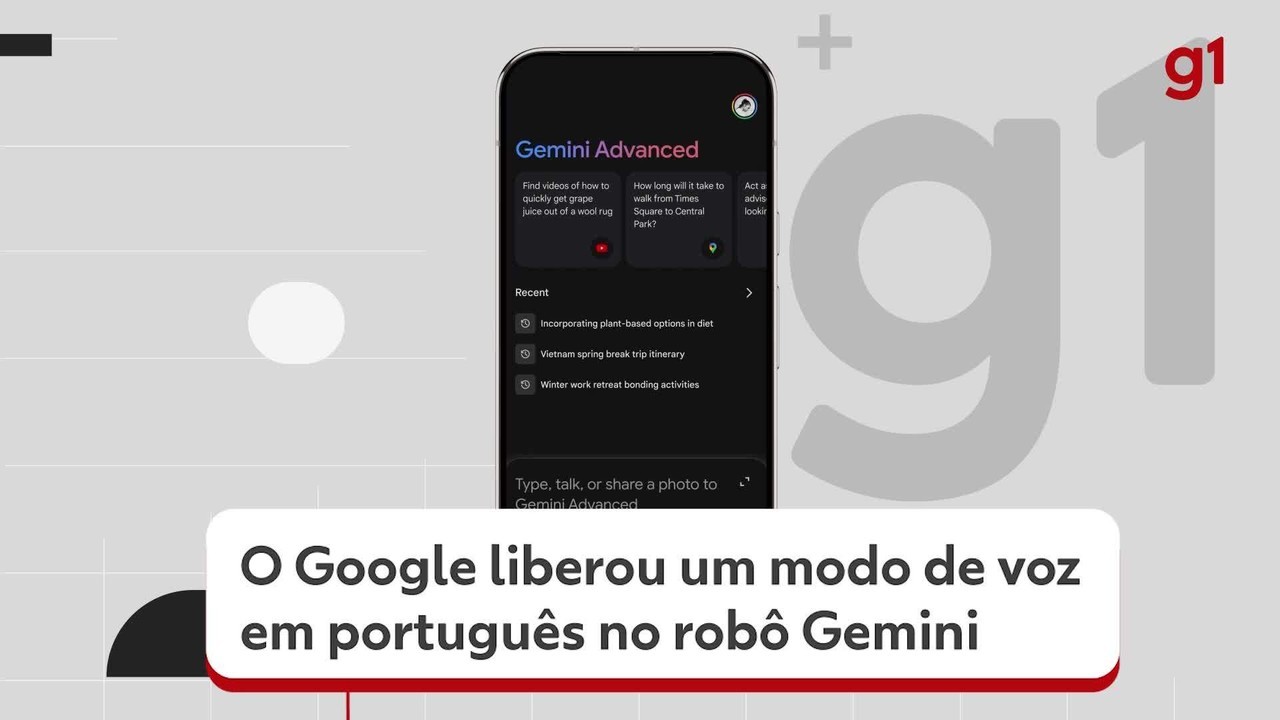 Gemini Live: assistente do Google ganha modo de voz em português; veja como funciona | G1