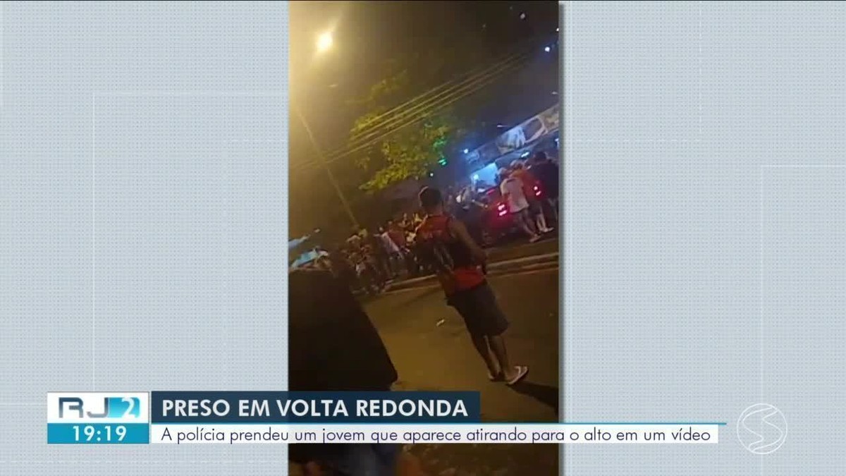Preso Jovem Que Aparece Em Vídeo Atirando Para O Alto Em Volta Redonda