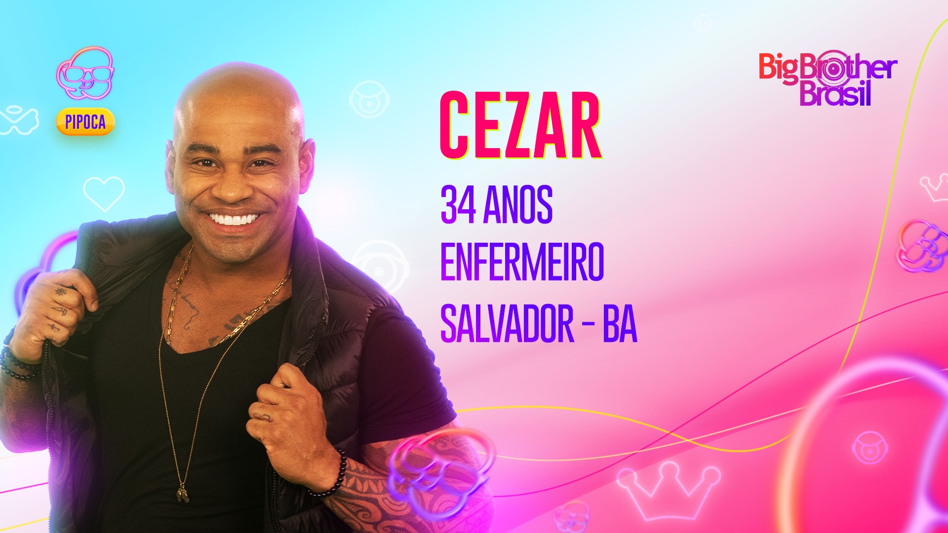 Cezar Black, participante do 'BBB 23', é enfermeiro da rede pública do ...