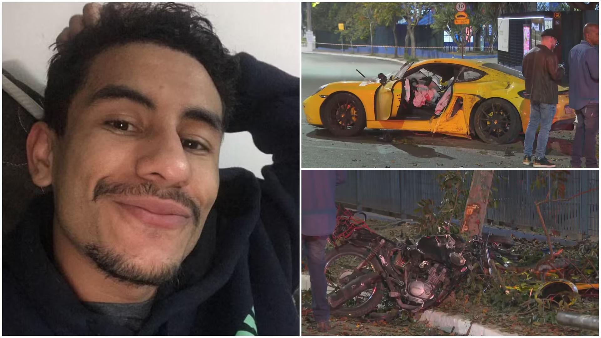 Motorista de Porsche amarelo atropelou e matou motoboy a 102,3 km/h ...