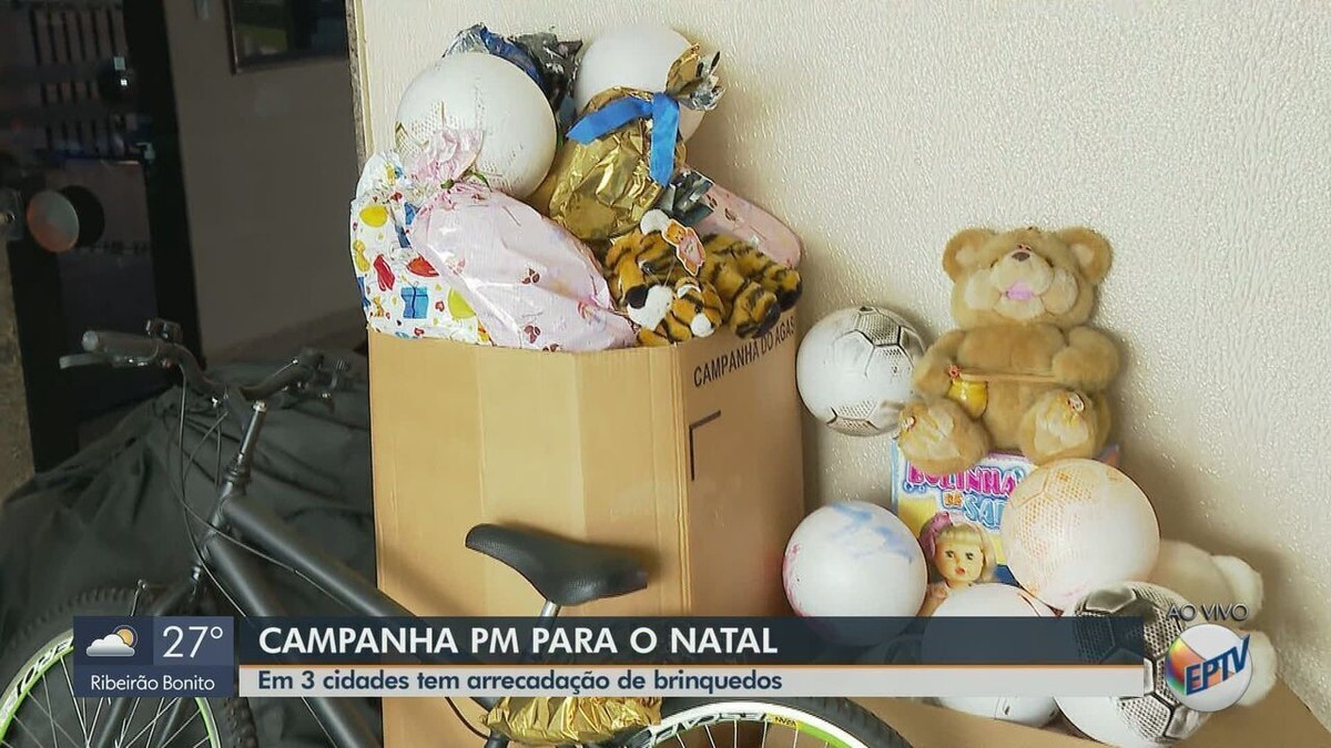 PM arrecada brinquedos em Santa Rita, Porto Ferreira e Descalvado; veja como doar | São Carlos e ...