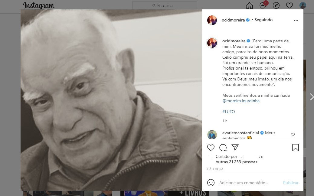 Célio Moreira, irmão de Cid Moreira, morre aos 89 anos no RJ | G1