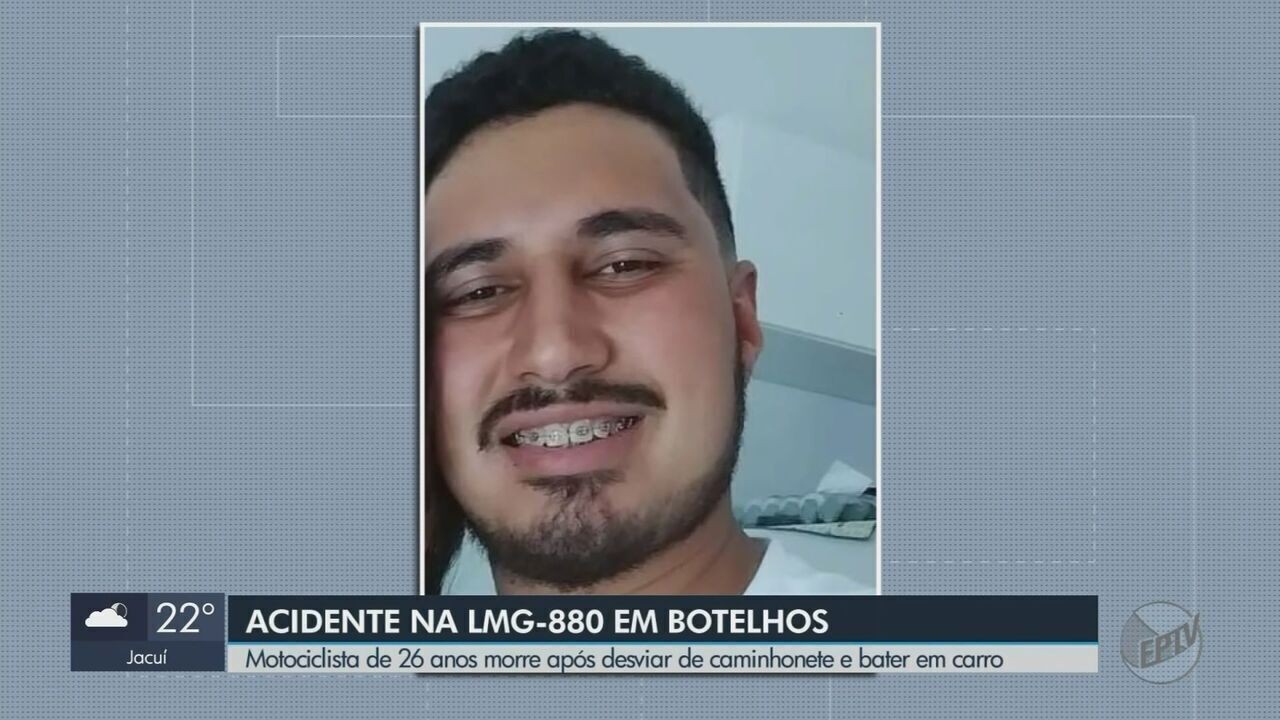 Jovem de 26 anos morre após bater moto em carro na LMG-880, em Botelhos, MG | Sul de Minas | G1