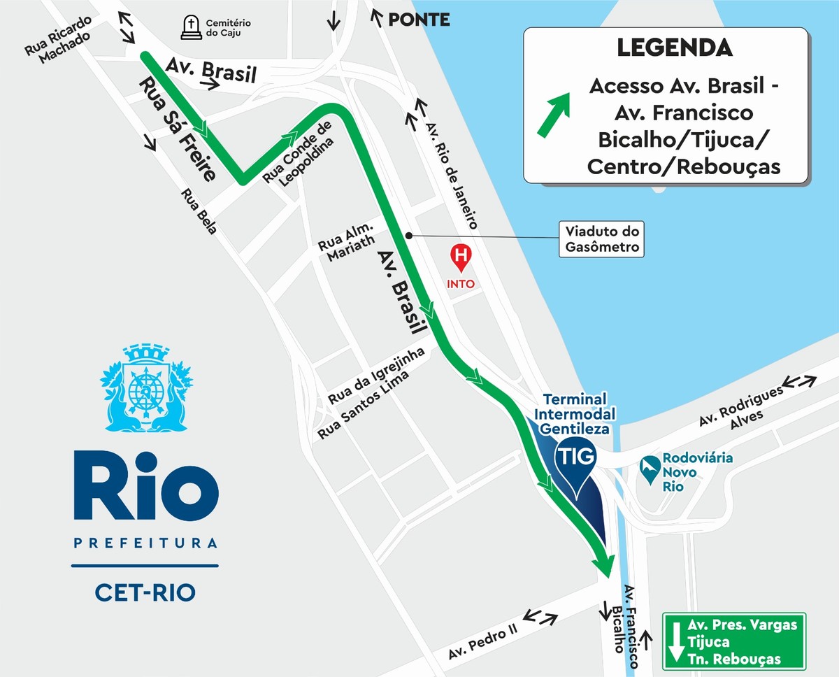 Trecho da Av. Brasil que dá acesso à Francisco Bicalho é reaberto | Rio ...