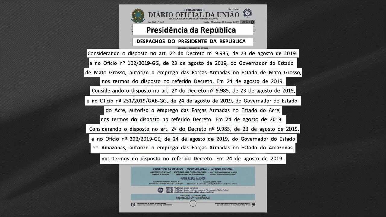 Bolsonaro diz que Israel ajudará no combate a queimadas na Amazônia ...