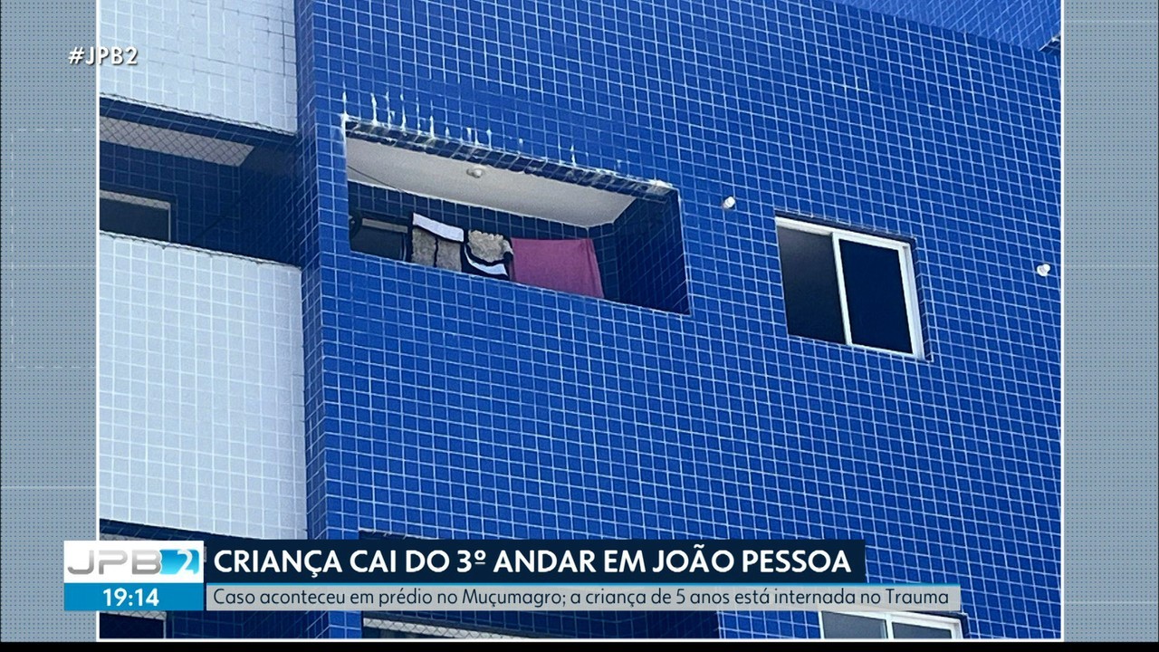Criança de 5 anos cai do 3º andar de prédio, na zona sul de João Pessoa ...