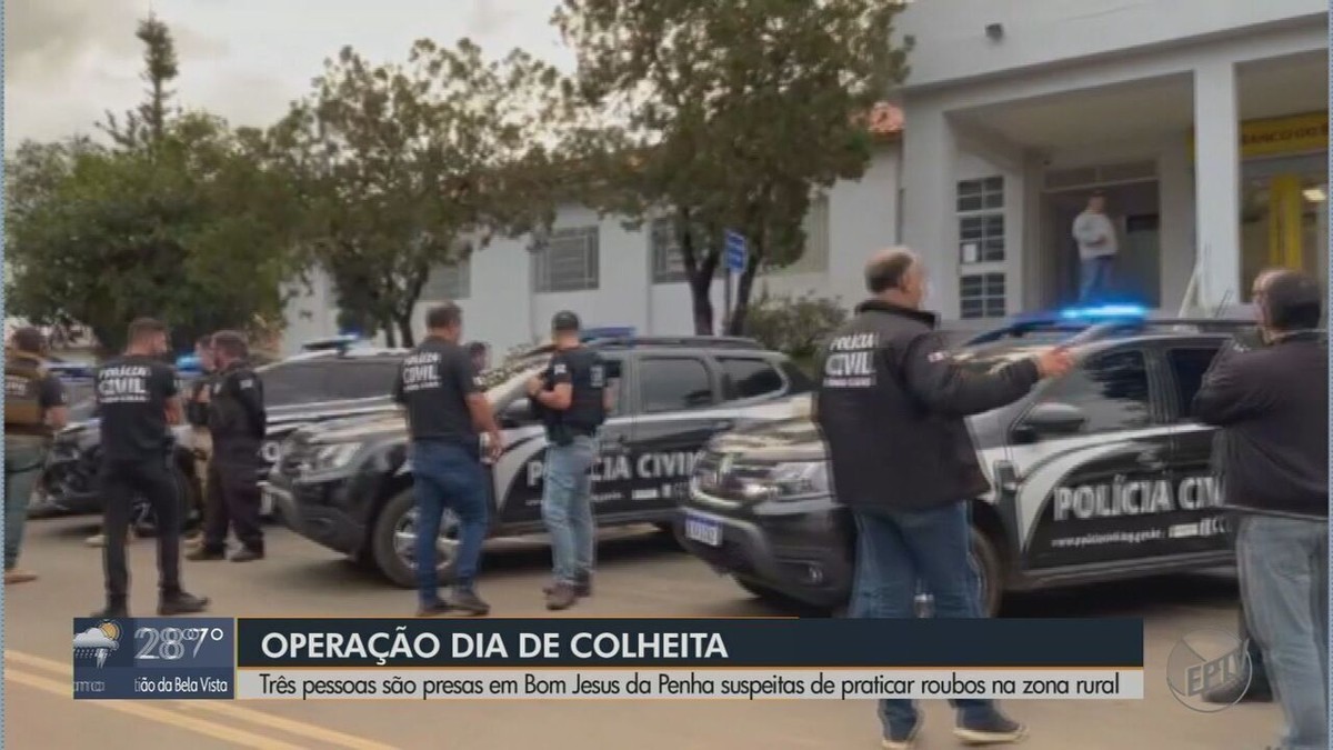 Três Pessoas São Presas Em Operação Contra Roubos Na Zona Rural De Bom