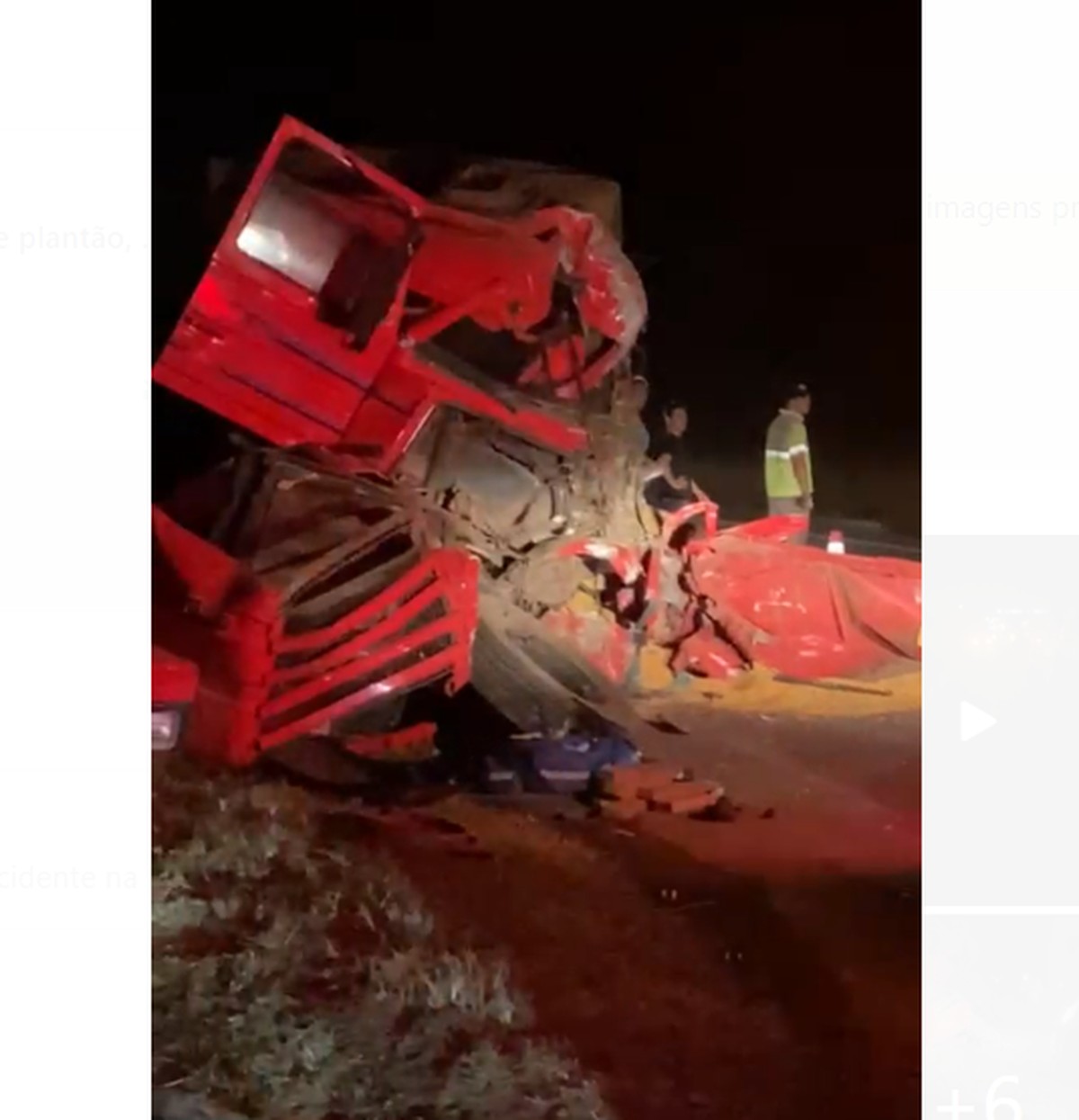 Motorista fica ferido em acidente entre duas carretas na BR-163 em MT | Mato Grosso | G1