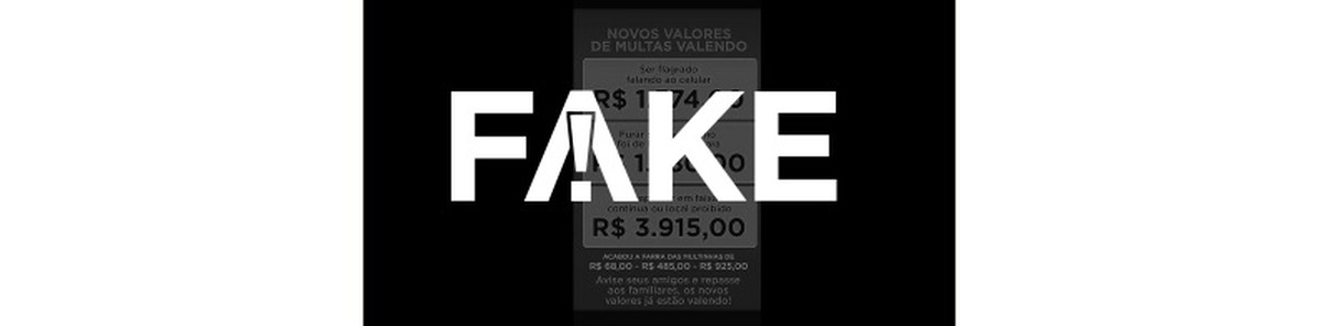 É #FAKE cartaz que aponta novos valores de multa de trânsito em 2022 ...