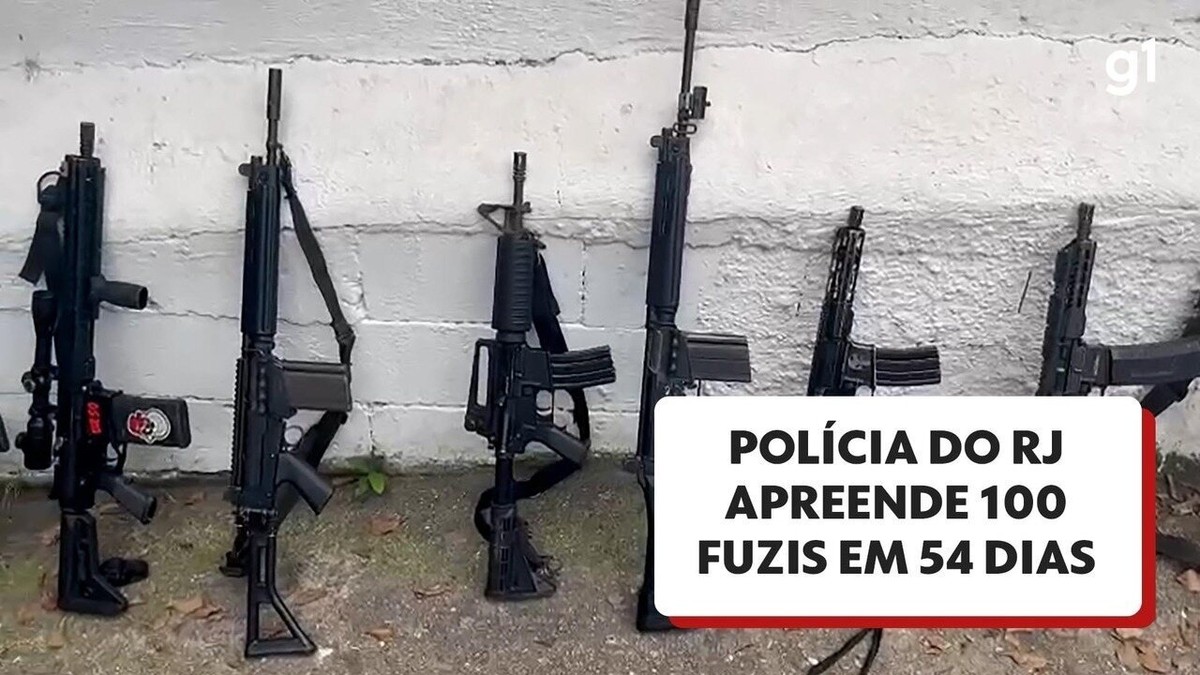 Governo do RJ vai pagar bonificação a policiais por apreensão de fuzis ...