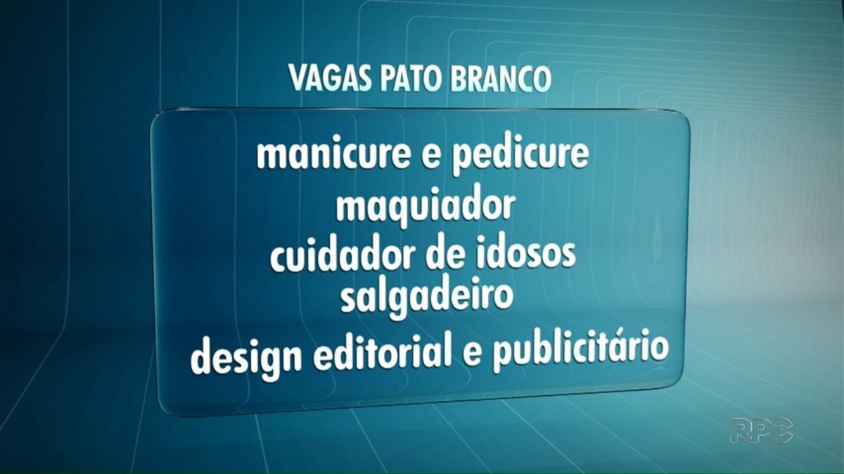Senac abre vagas para cursos profissionalizantes em Foz, Pato Branco e ...