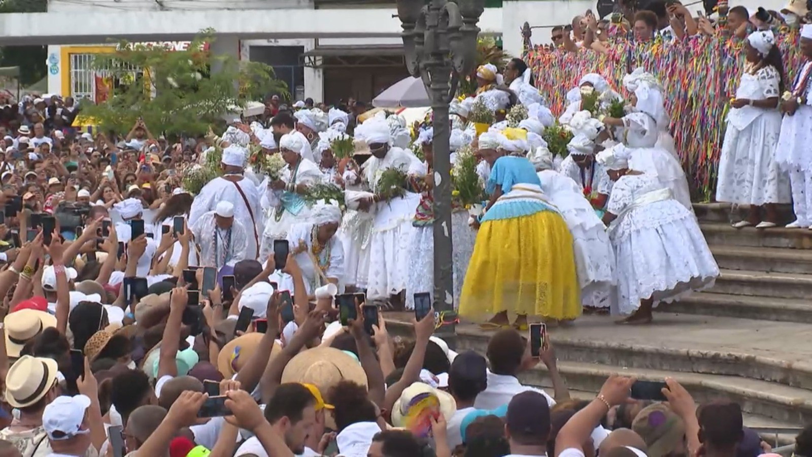 Confira imagens da Lavagem do Bonfim, em Salvador; evento celebra 270 anos da Basílica do Bonfim