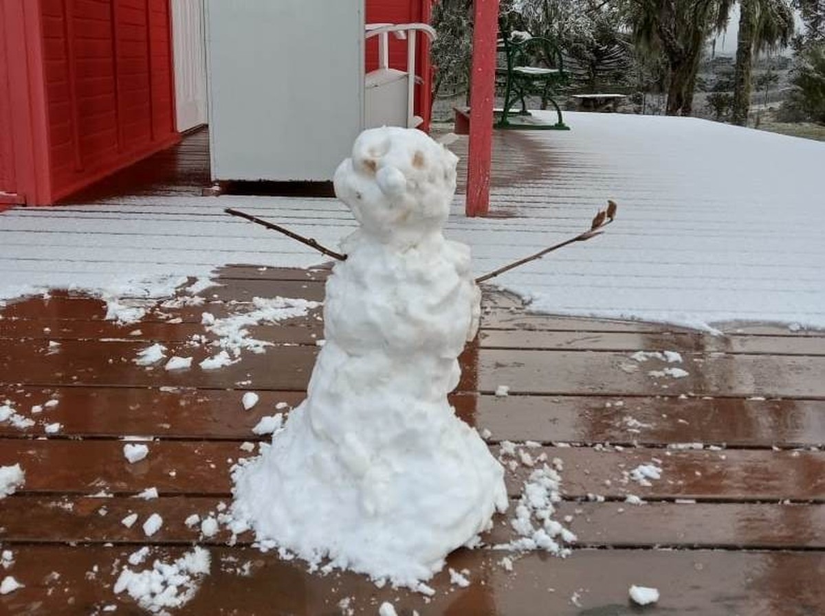 Fotos mostram neve em SC por 3 dias seguidos pela 1ª vez em 20 anos ...