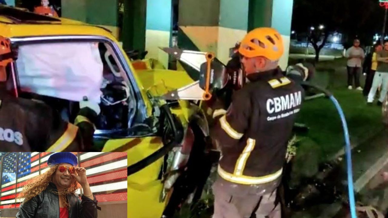Carro que bateu em coluna de avenida em Manaus é do cantor Wanderley Andrade: 'não autorizei o ...