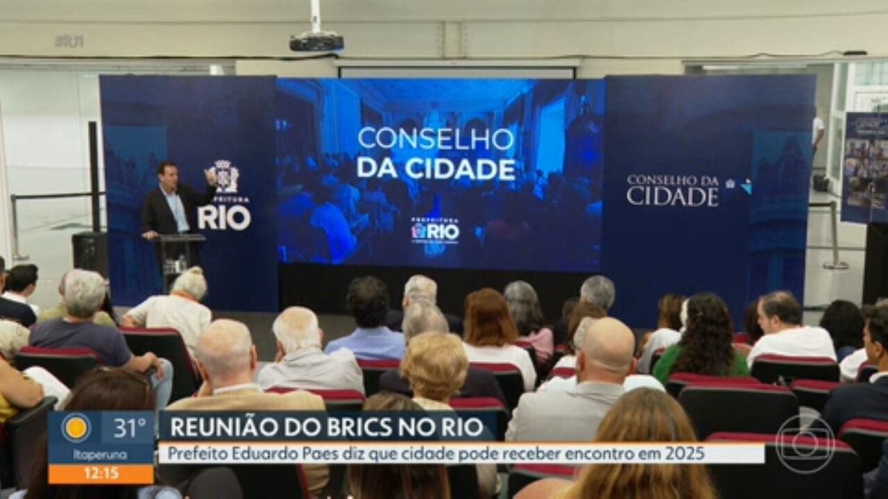 Paes diz que reunião da cúpula do Brics será no Rio em 2025 | G1