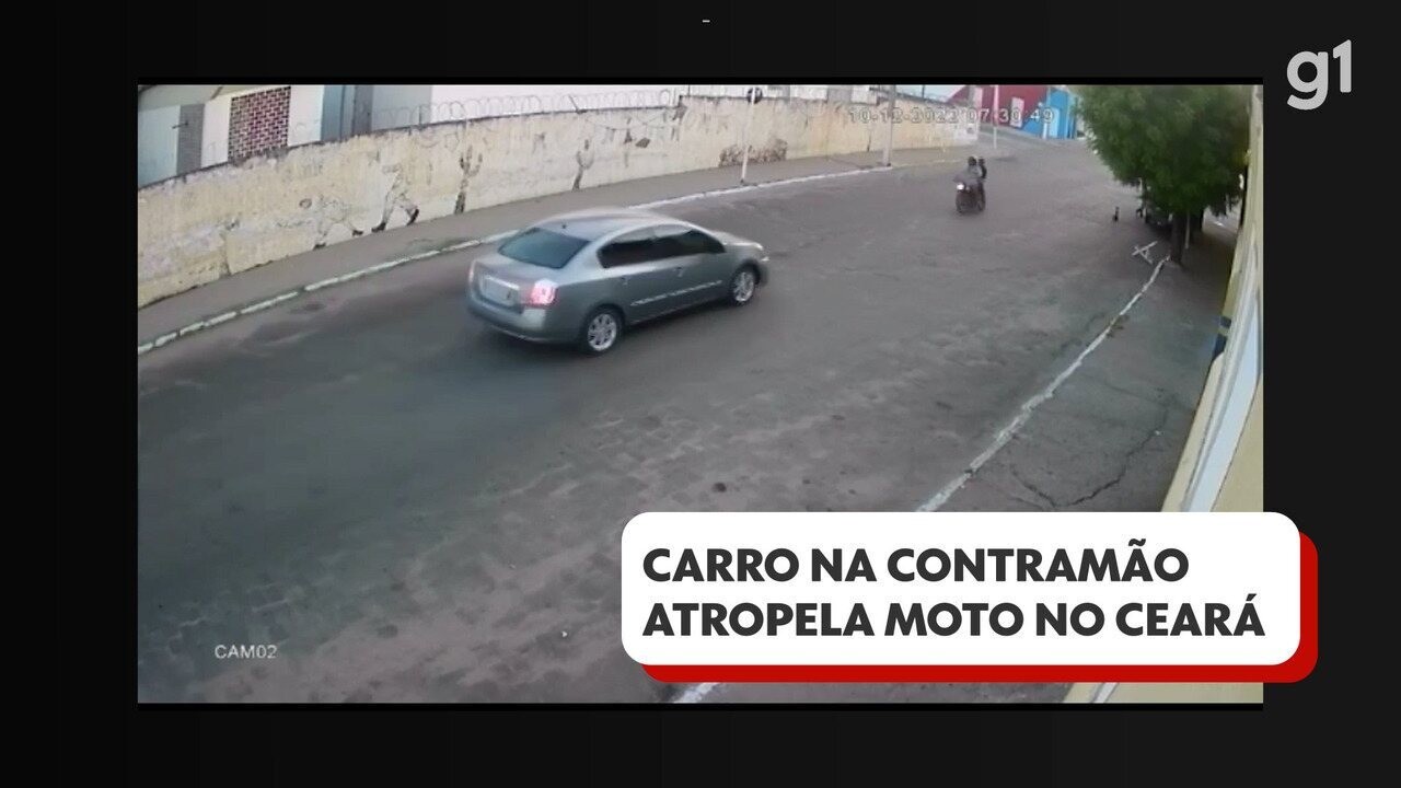 Motorista embriagado invade contramão, colide e arremessa duas pessoas no Ceará | Ceará | G1