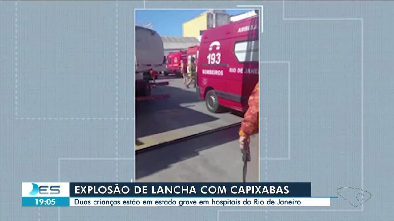 Criança capixaba teve 100% do rosto queimado em explosão de lancha em ...