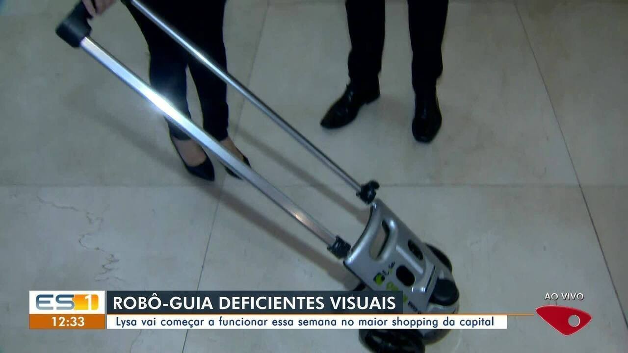 Shopping em Vitória passa a contar com 'Lysa', robô cão-guia para cegos ...