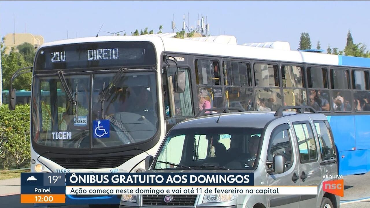 Florianópolis tem ônibus gratuito aos domingos no verão a partir de 10 ...