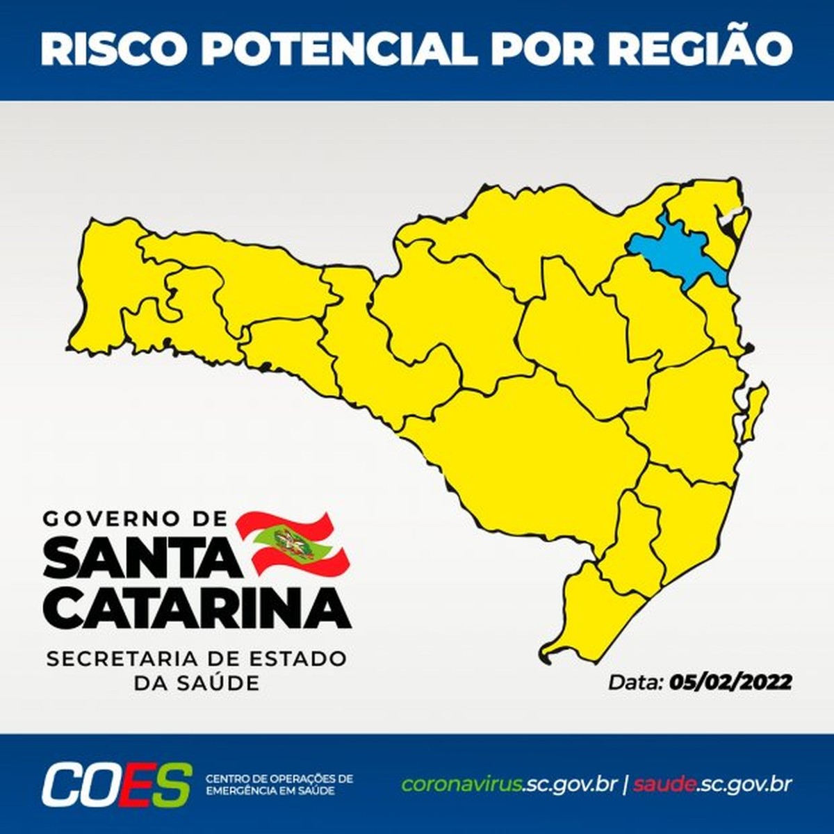 Covid-19: SC tem piora no mapa de risco e 16 regiões estão em nível ...