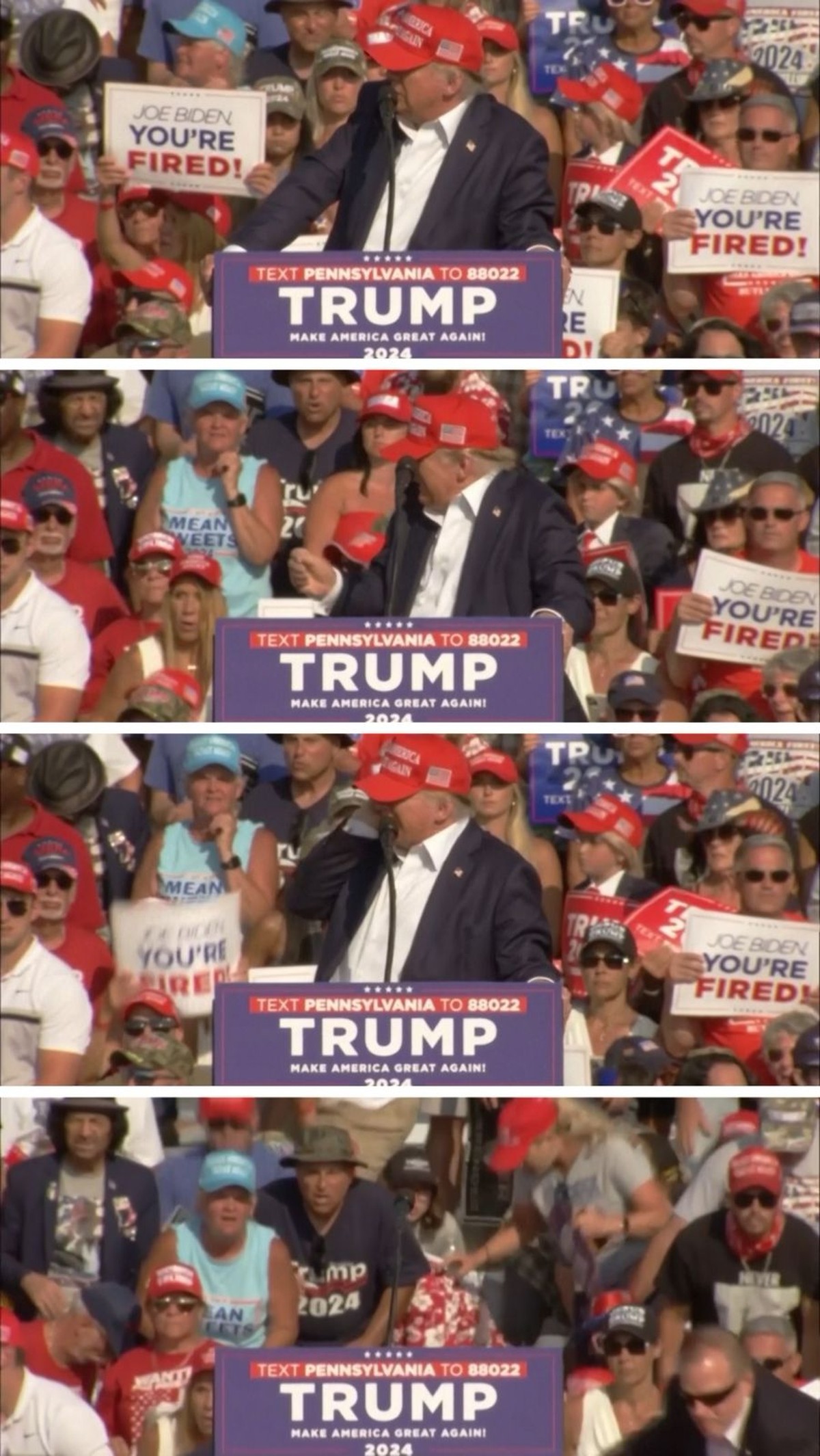 FOTO: Veja quadro a quadro o momento em que Donald Trump sofre atentado ...