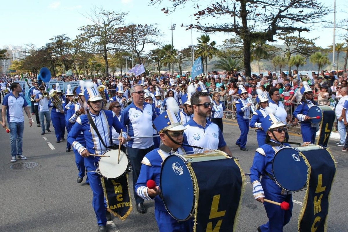 Desfile cívico celebra Dia da Independência em Santos, SP | Santos e ...