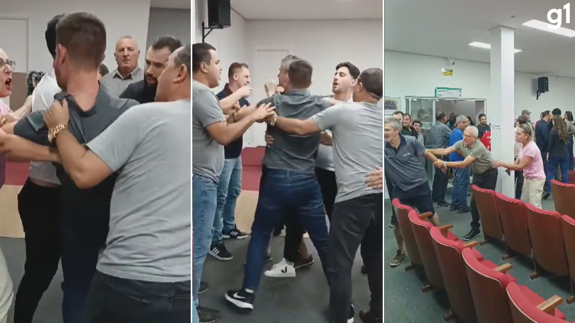 Sessão é interrompida após briga entre vereador e manifestante em Câmara de cidade do RS; veja ...