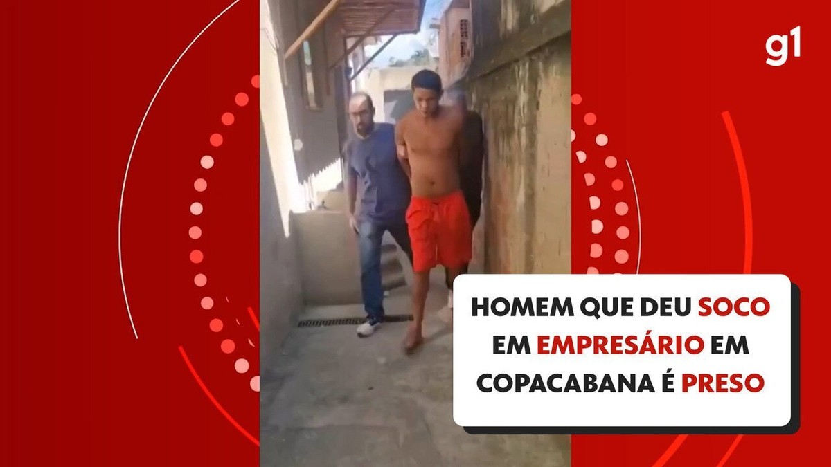 Homem filmado dando soco em empresário em Copacabana é preso na Baixada ...
