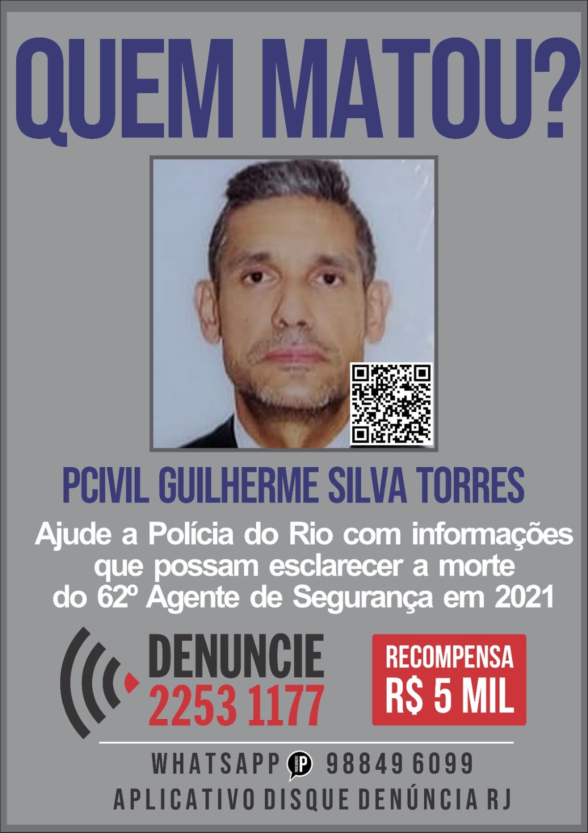 Disque Denúncia Oferece Recompensa De R 5 Mil Por Informações Sobre