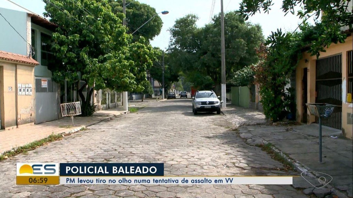 Pm Que Levou Tiro No Olho No Es Está Com Bala Alojada No Pescoço